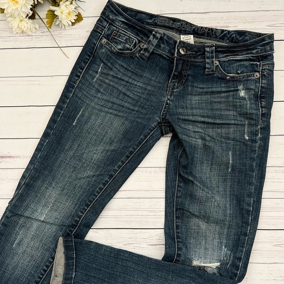 Blue Asphalt | Jeans | Dark Blue Asphalt Distressed Jean Size | Poshmark